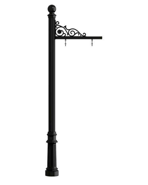 The 4" Fluted Hanging Sign Post System - 4Ever Products