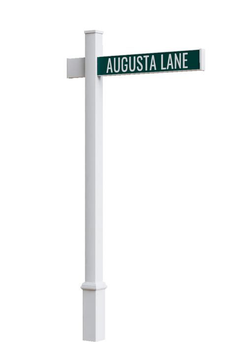 Vinyl Street Sign Post System with Single Blade - 4Ever Products