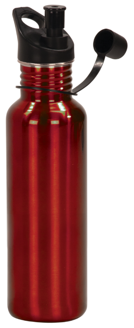 Gloss Red Stainless Steel Water Bottle - JB's Awards & Custom Apparel