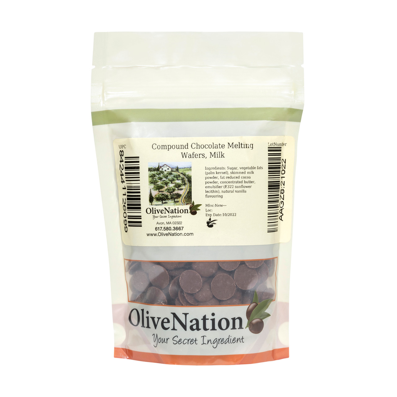 Compound Chocolate Melting Wafers | Milk Chocolate Coating Discs for ...