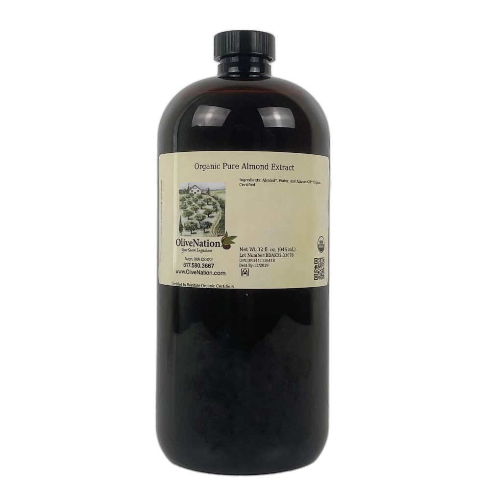 Organic Pure Almond Extract | Bulk Clear Liquid Flavoring