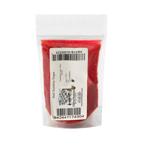 Red Sanding Sugar | Bulk Colored Sugar Crystals