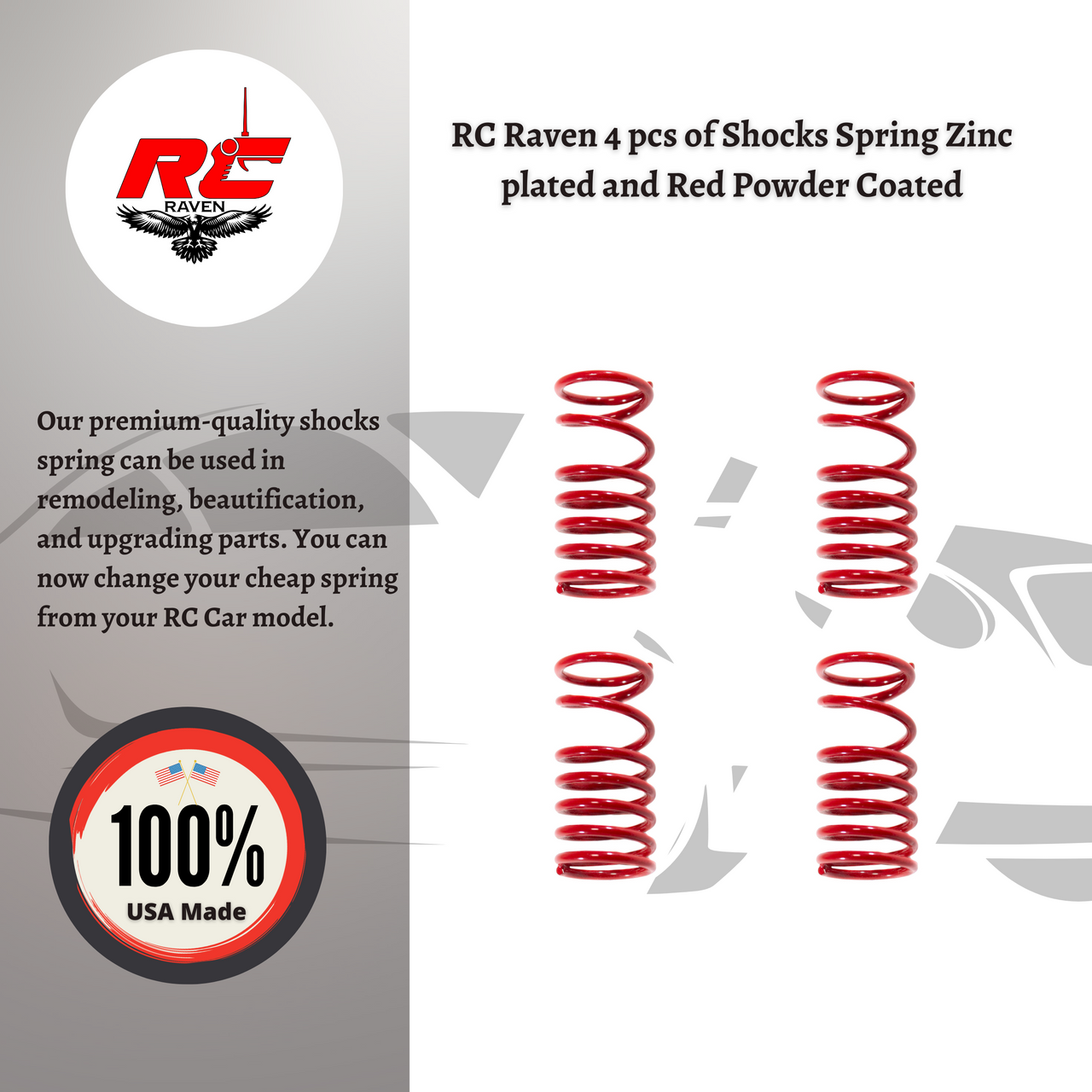 Summit Red Dual Rate Shock Springs Set - R/C Raven Inc