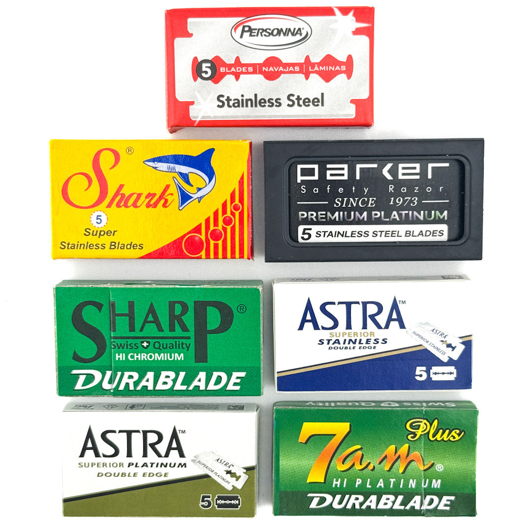 Double Edge Safety Razor Blade Variety Pack 105 Blades!