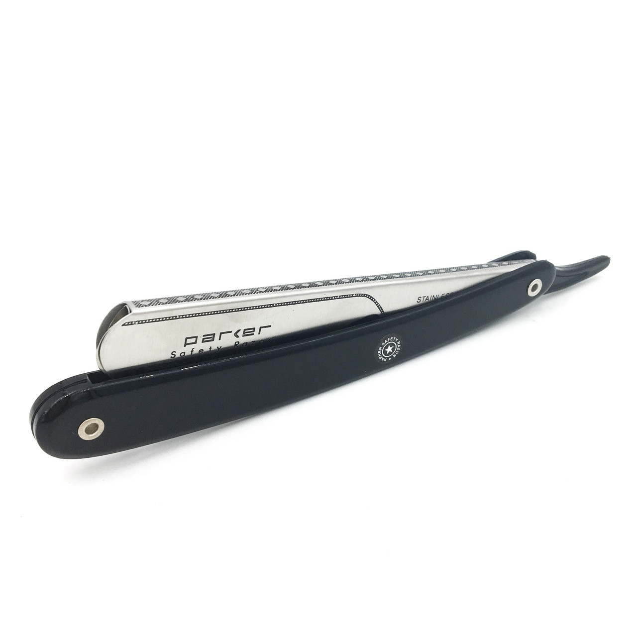 Parker PTB Push Type Blade Load Straight Edge Barber Shavette Razor