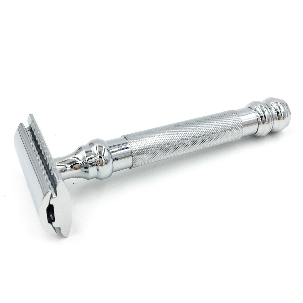 Parker 98R Ultra Heavy Weight Long Handle DE Safety Razor & 5 Blades