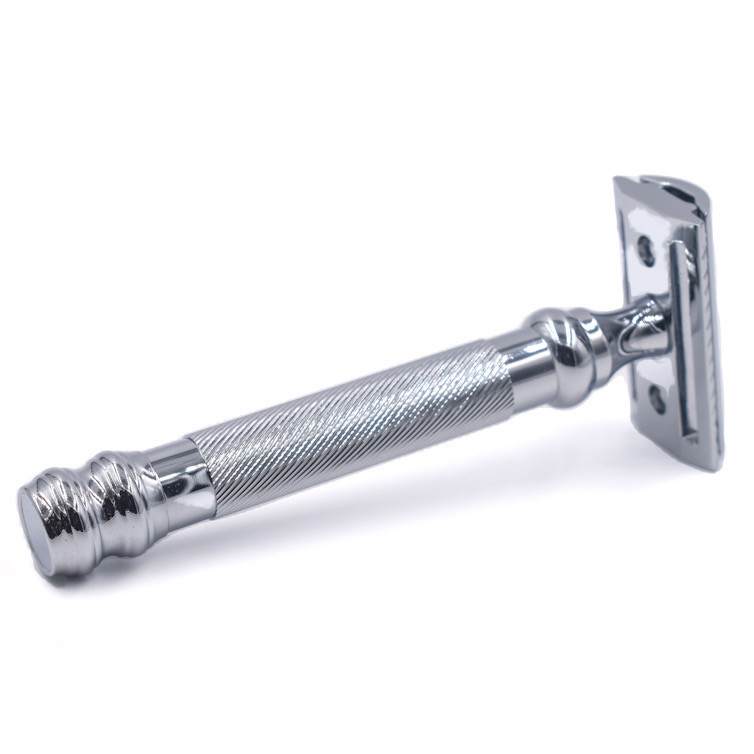 Parker 98R Ultra Heavy Weight Long Handle DE Safety Razor & 5 Blades