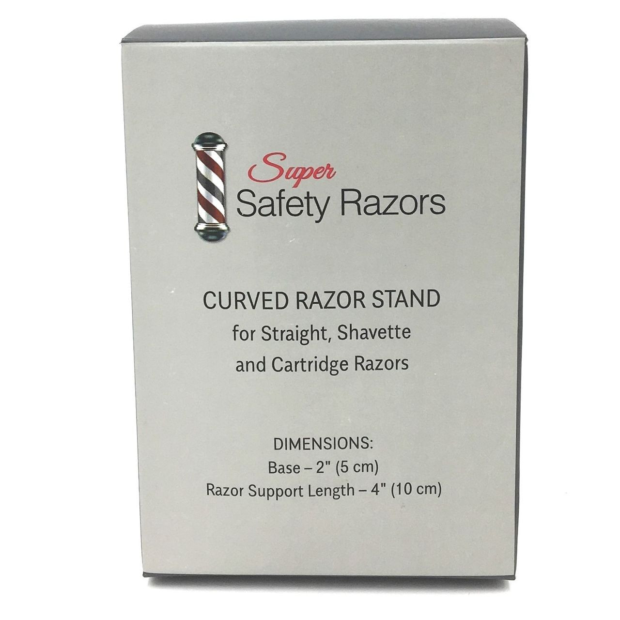 Curved Chrome Razor Stand for Straight, Shavette and Cartridge Razors