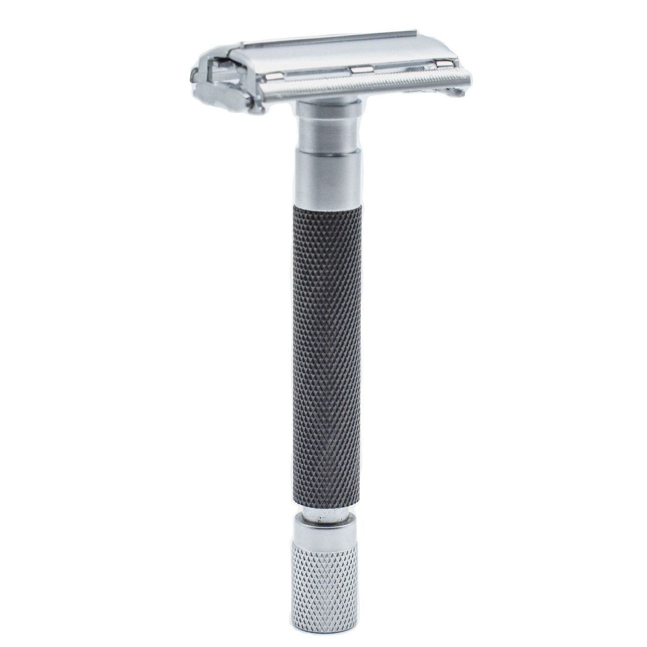Parker 74R Graphite & Satin Chrome Heavyweight Butterfly Open Safety Razor