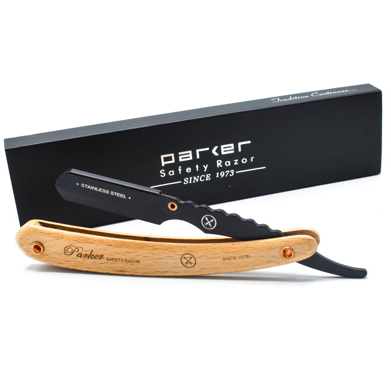Stainless Steel Straight Razor | Parker SRP Pine Clip-Type