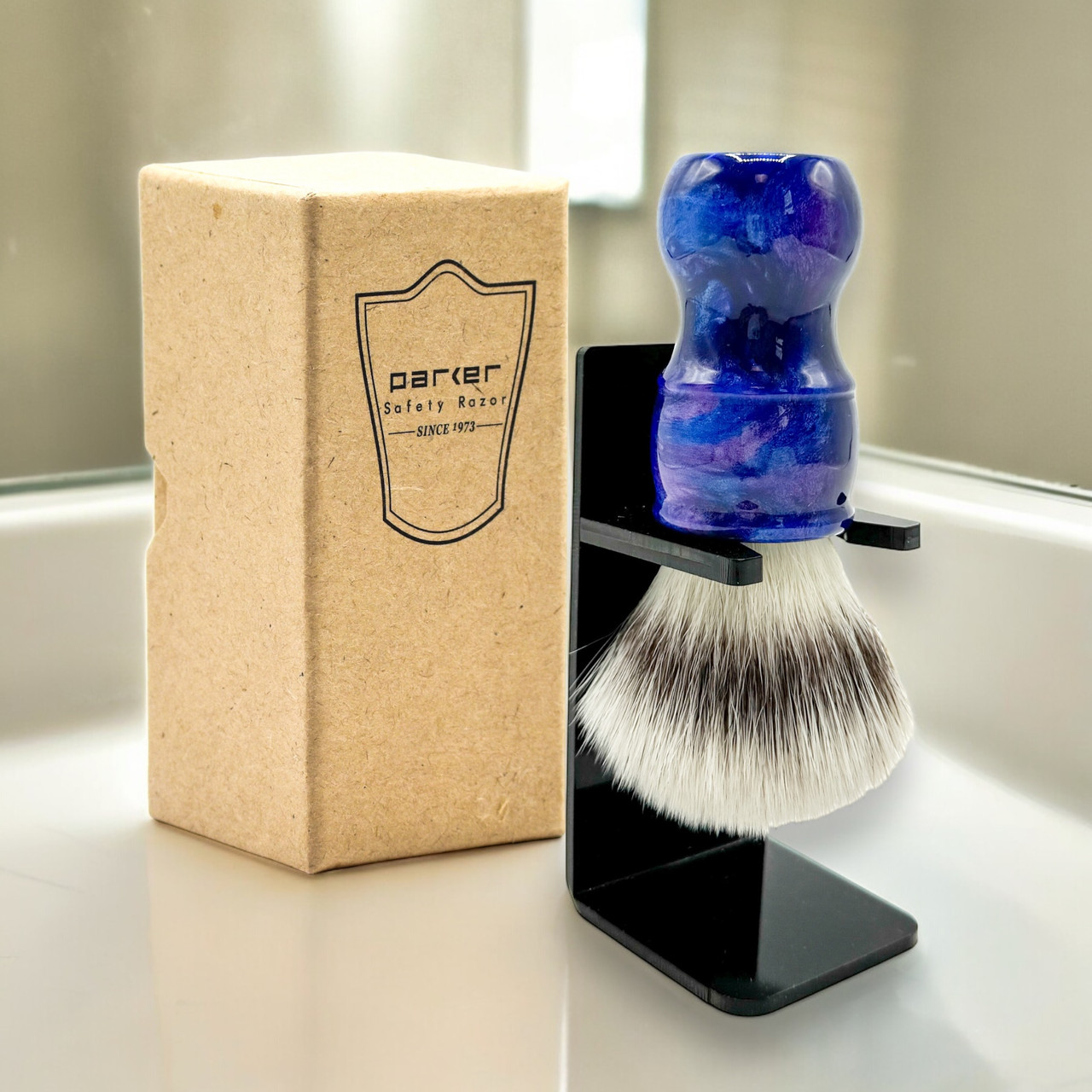 Parker Shaving Brush & Goodfellas' Smile Shave Soap Gift Set