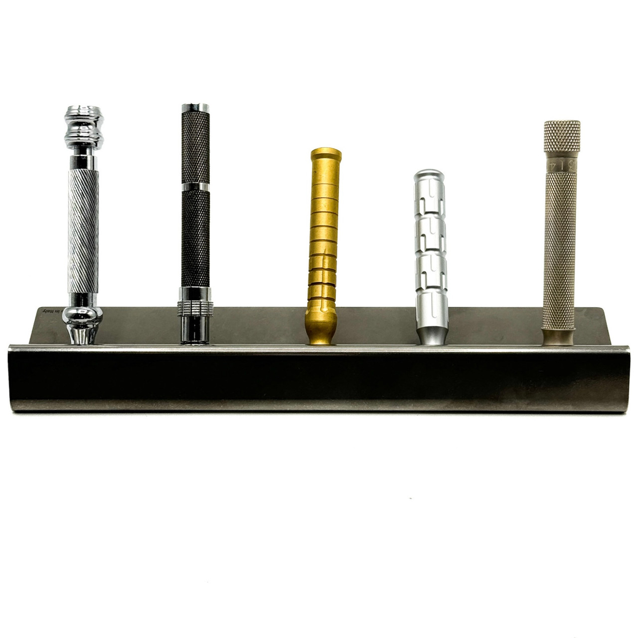 Stainless Steel Razor Stand - Holds 5 Double Edge Safety Razors
