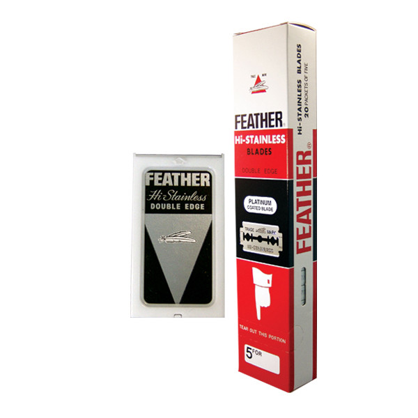 Feather Double Edge Blades- 100 Count (20x5)