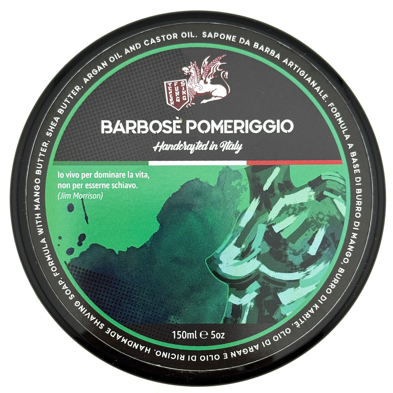 TFS Barbose Pomeriggio Shaving Soap Cream Handcrafted in Italy