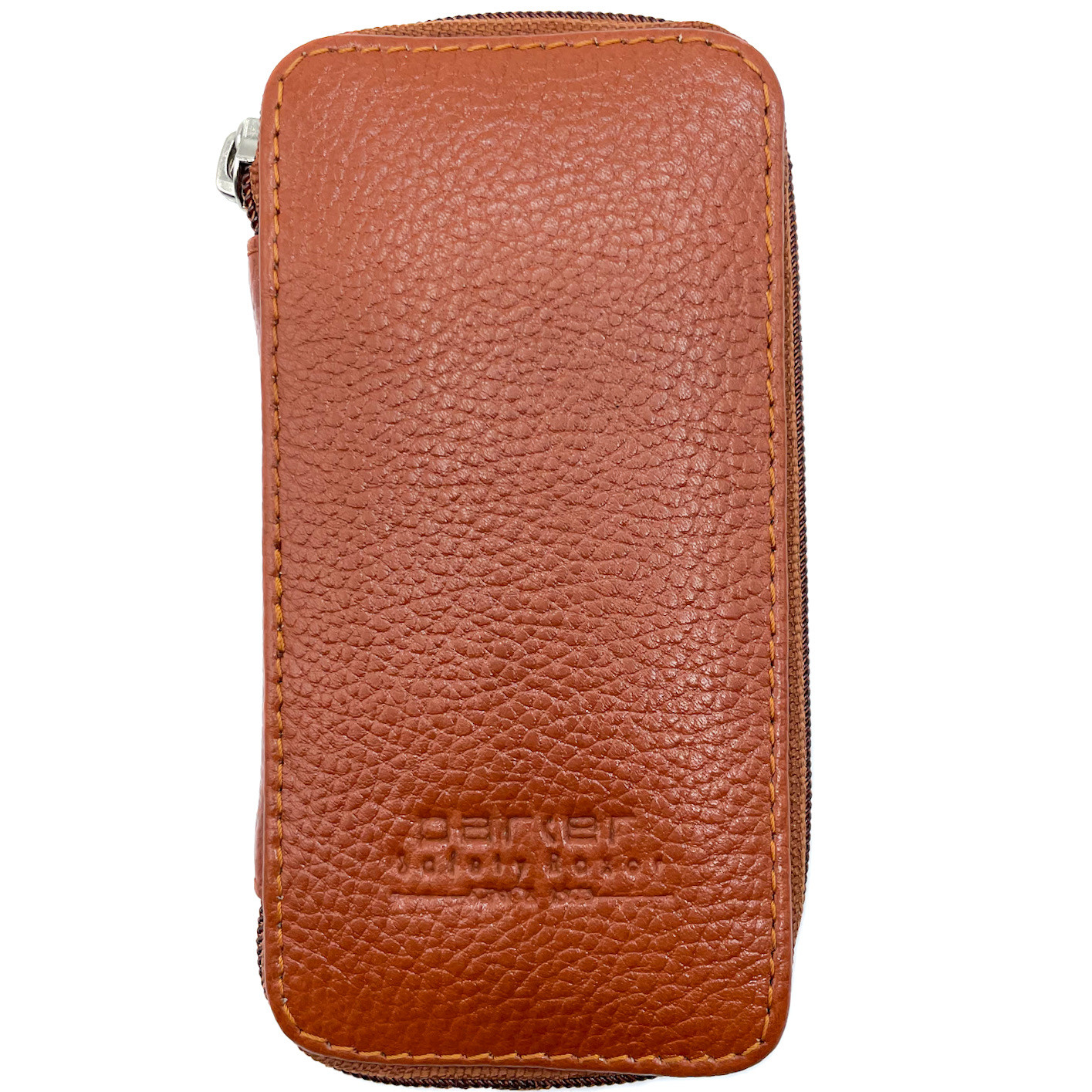 Parker Genuine Leather Safety Razor & Double Edge Blade Travel Case