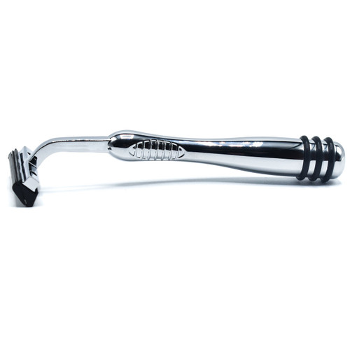 Heavyweight All Metal Chrome Trac II compatible Razor and 10 Personna