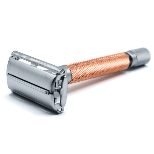 Best Razor for Men: Parker 74R Rose Gold Chrome Safety Razor