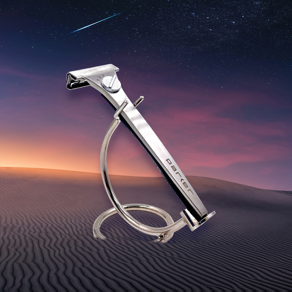 Parker Adjustable Injector Razor with 20 Single Edge Blades