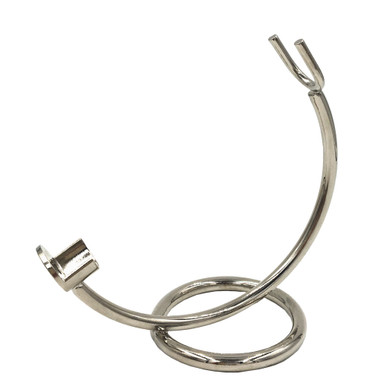 Curved Chrome Razor Stand for Safety Razors