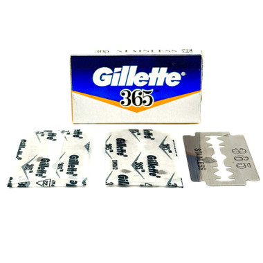 Gillette 365 Stainless Double Edge Razor Blades - 100 Ct. (20x5)