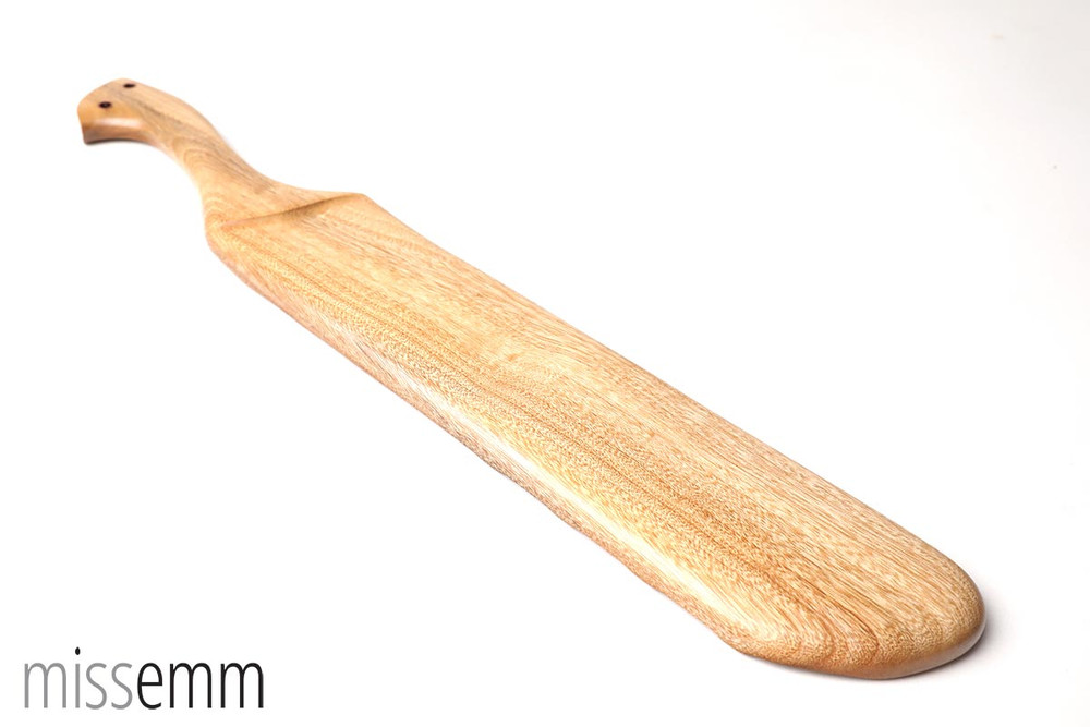 Wood spanking paddle with Ridges on Blade | Camphor Laurel | by ...