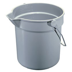Dover Parkersburg 19 Qt Round Hot Dipped Galvanized Mop Pail with Pull ...