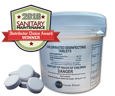 CHLORINATED DISINFECTANT TABLETS 120 TABLETS/CONTAINER - Viking Janitor ...