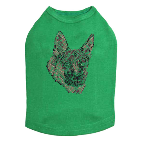 German Shepherd Rhinestone Dog Tank | Dog in the Closet