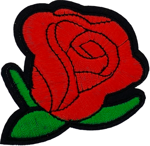 Single Red Rose - Patch