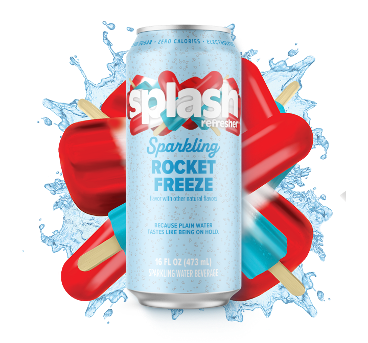 Spash Refresher 16 fl. oz. Rocket Freeze Sparkling Water (12 Pack ...
