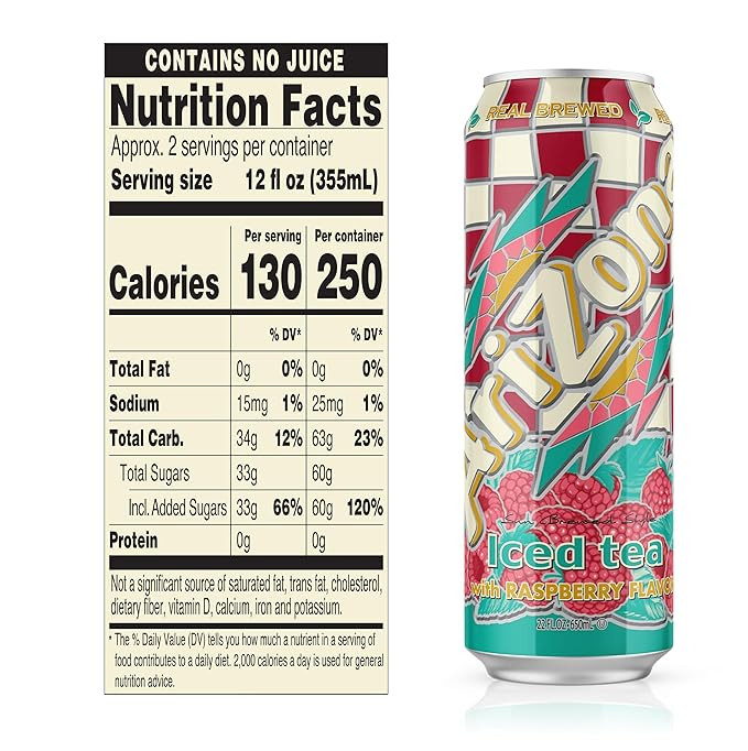 AriZona 22 fl. oz. Raspberry Flavored Tea | Kitch'n