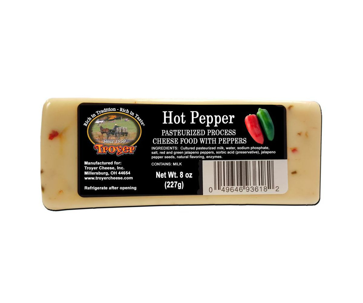 Troyer 8 oz. Horseradish Cheddar Cheese (Shelf Stable) | Kitch'n