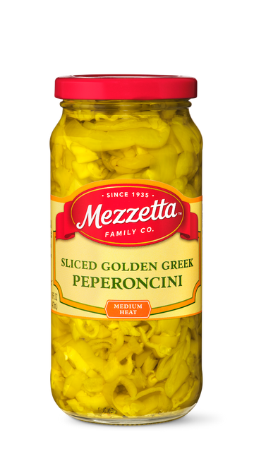 Mezzetta® 16 fl. oz. Sliced Golden Greek Peperoncini | Kitch'n