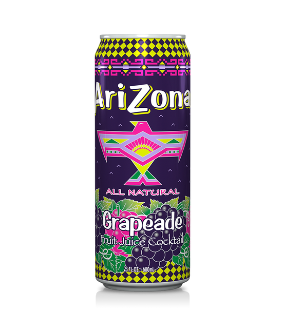 AriZona 23 fl. oz. Grapeade Fruit Juice Cocktail | Kitch'n