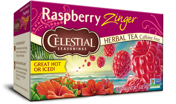 Celestial Raspberry Zinger® Herbal Tea (20 Tea Bags) | Kitch'n