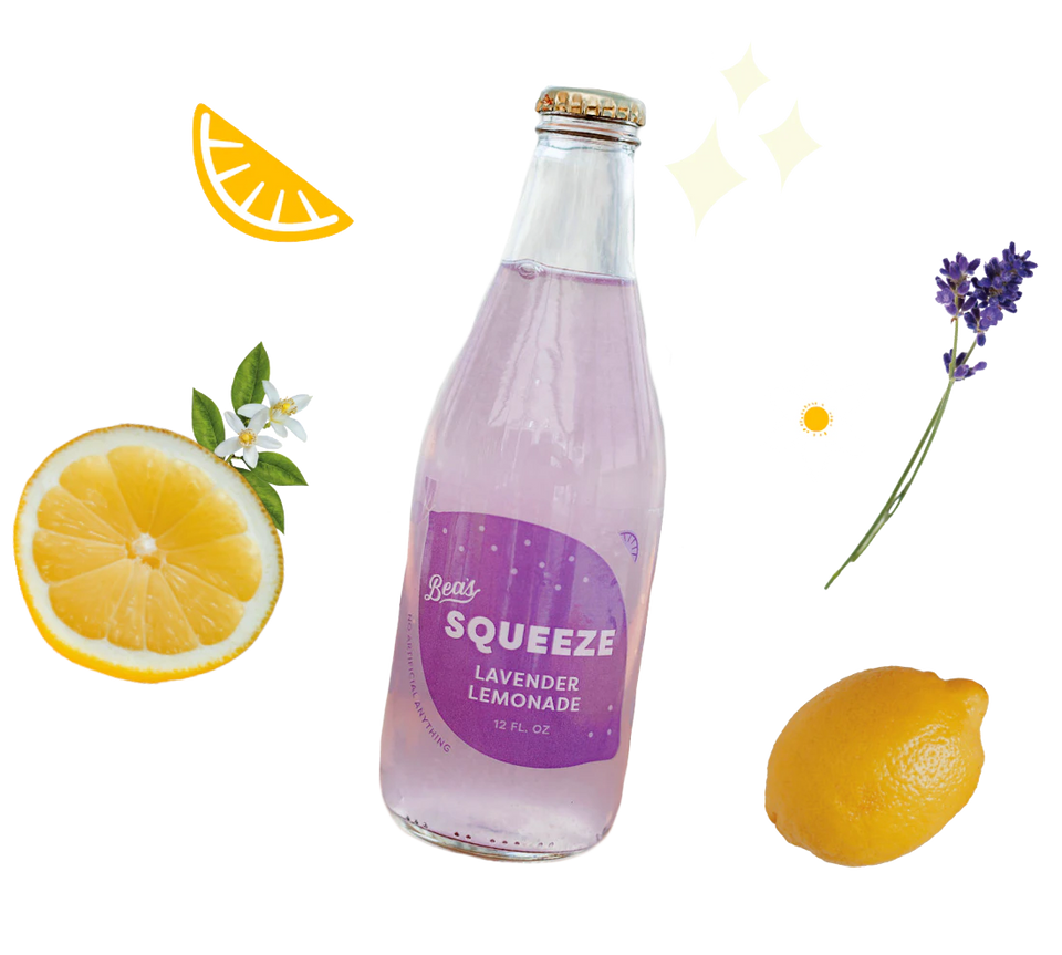 Bea's Squeeze 12 fl. oz. Lavender Lemonade | Kitch'n