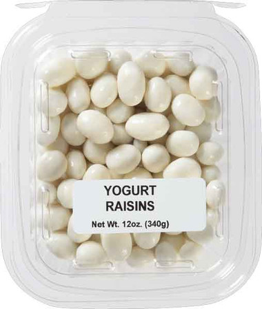 Kitch'n Snacks 12 oz. Yogurt Coated Raisins Tub | Kitch'n