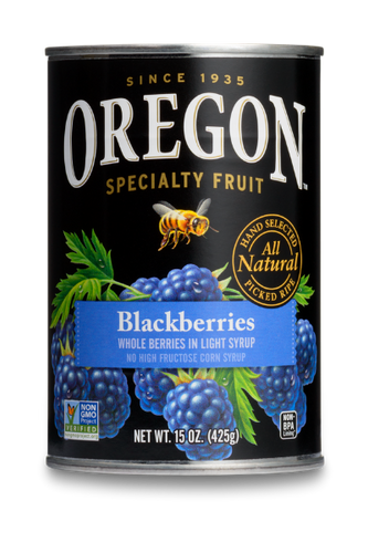 Oregon Fruit 15 oz. Whole Blackberries in Light Syrup | Kitch'n