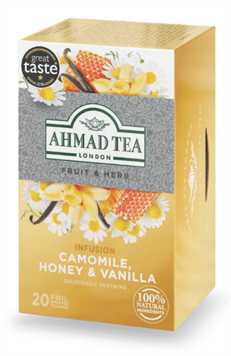 Ahmad Camomile, Honey & Vanilla Herbal Tea (20 Tea Bags) | Kitch'n