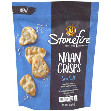 Stonefire 6 oz. Sea Salt Naan Crisps | Kitch'n