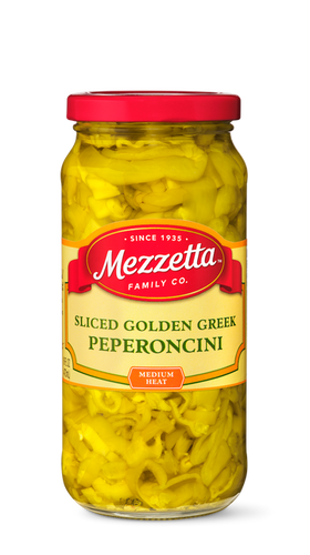 Mezzetta® 16 fl. oz. Sliced Golden Greek Peperoncini | Kitch'n