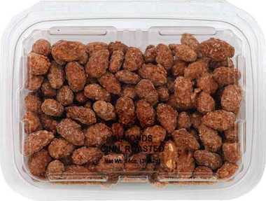 Kitch'n Snacks 14 oz. Cinnamon Roasted Almonds Tub | Kitch'n