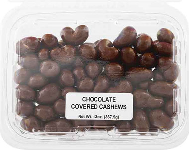 Kitch'n Snacks 13 oz. Milk Chocolate Cashews Tub | Kitch'n