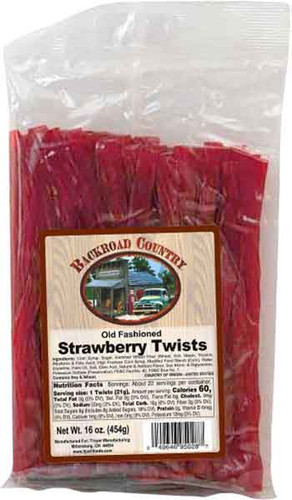 Backroad Country® 16 oz. Old Fashioned Strawberry Licorice Twists | Kitch'n