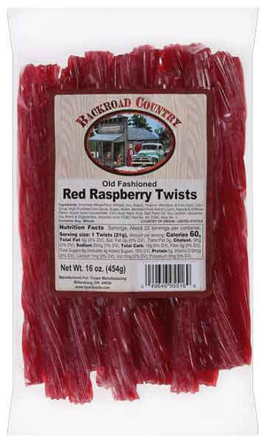 Backroad Country® 16 oz. Old Fashioned Red Raspberry Licorice Twists ...