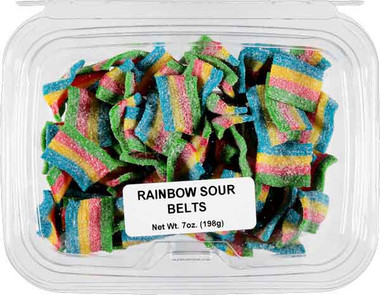 Kitch'n Snacks 7 oz. Sour Rainbow Belts Tub | Kitch'n
