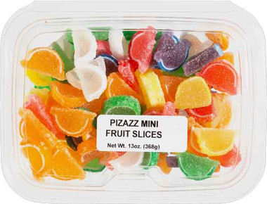 Kitch'n Snacks 13 oz. Assorted Mini Fruit Slices Tub | Kitch'n