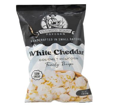 Farmer Jon's 4 oz. White Cheddar Gourmet Popcorn (6 Pack) | Kitch'n