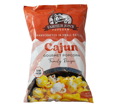 Farmer Jon's 4 oz. Cajun Gourmet Popcorn (6 Pack) | Kitch'n