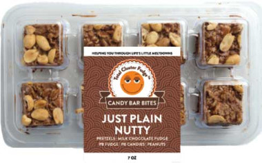 Total Cluster Fudge 7 oz. Just Plain Nutty Candy Bar Bites | Kitch'n
